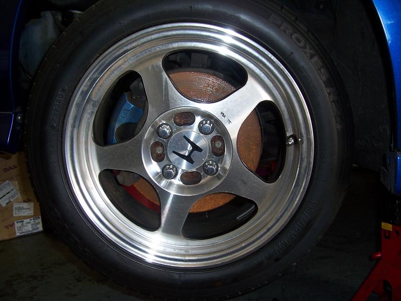 FS: 15inch 4 x 100 POLISHED ROTA SLIPSTREAMS W/ TIRES | ClubCivic.com ...