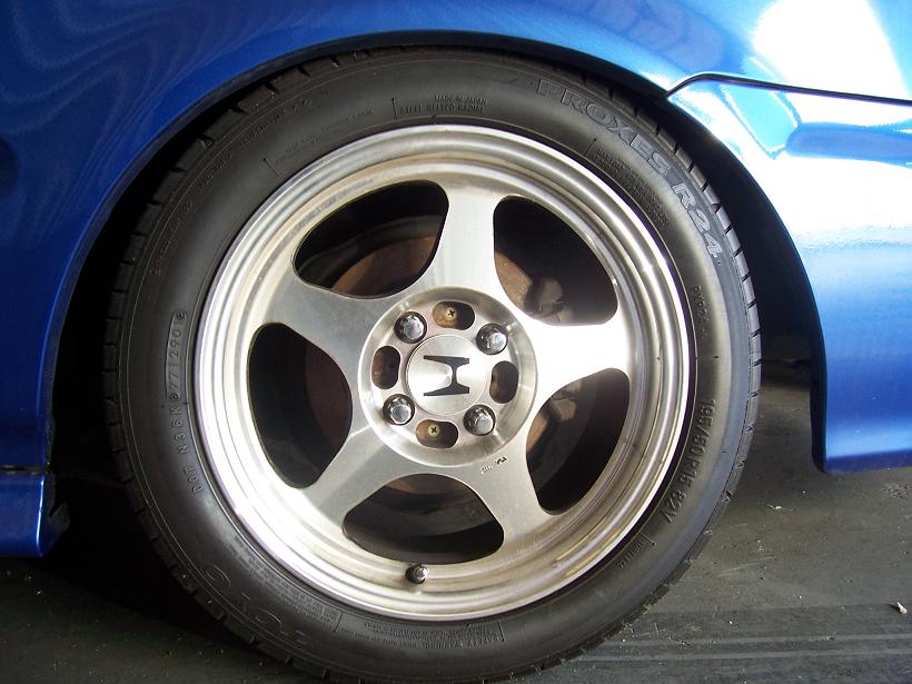 FS: 15inch 4 x 100 POLISHED ROTA SLIPSTREAMS W/ TIRES | ClubCivic.com ...